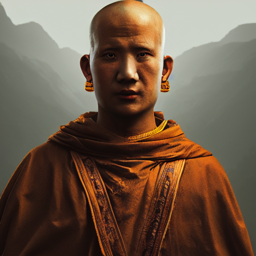 Stable Diffusion prompt: evil monk::, portrait, - PromptHero