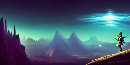 Stable Diffusion prompt: The Legend of Zelda landscape - PromptHero