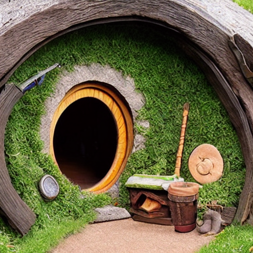 Stable Diffusion prompt: hobbit hole - PromptHero