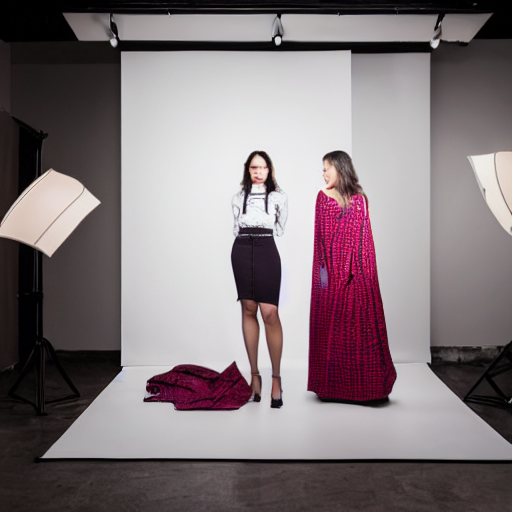 Stable Diffusion prompt: fashion set, studio lighting, - PromptHero