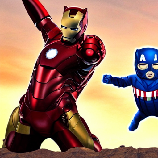 Stable Diffusion prompt: A cat in an Iron Man suit and a - PromptHero