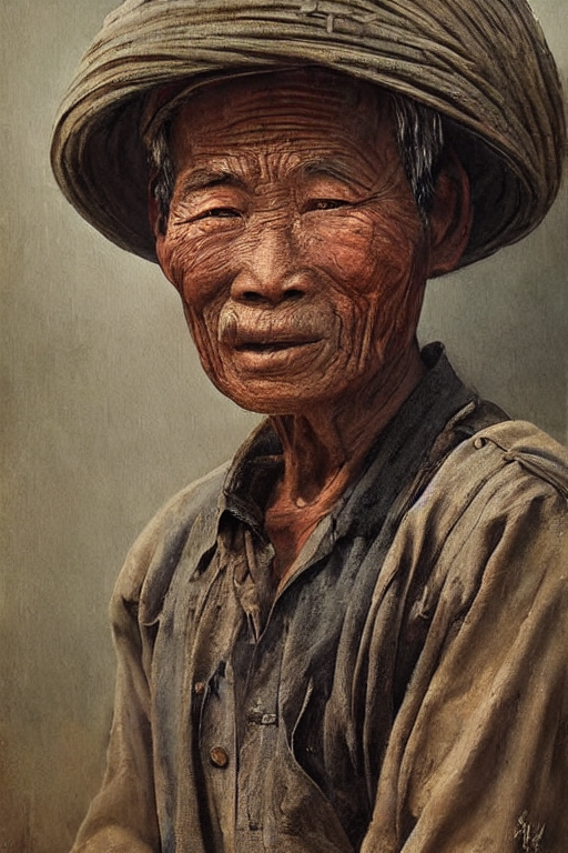 Stable Diffusion prompt: a portrait of an vietnamese old - PromptHero