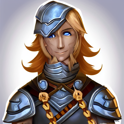 Stable Diffusion prompt: human male paladin, happy, - PromptHero
