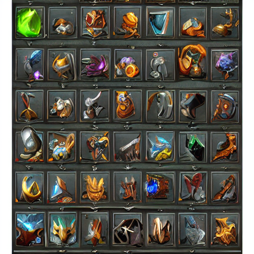 Stable Diffusion prompt: video games icons, 2d icons, rpg - PromptHero