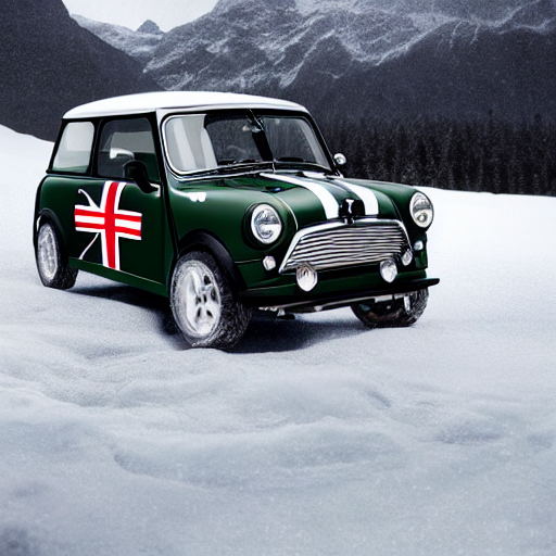 Stable Diffusion prompt: mini, cooper, tread wheels, - PromptHero