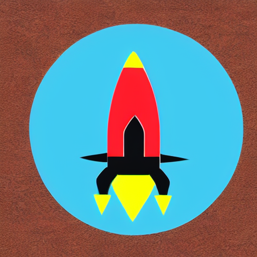 Stable Diffusion prompt: character "V" svg rocket logo:: - PromptHero