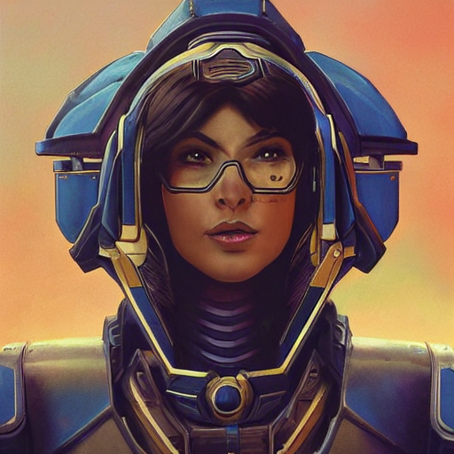Stable Diffusion prompt: pharah from overwatch, character - PromptHero