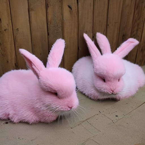 Stable Diffusion prompt: two pink rabbits sleeping in the - PromptHero