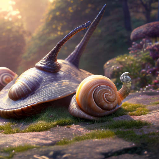 Openjourney prompt: photo of a ultra realistic snails, - PromptHero