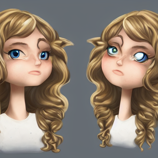 Stable Diffusion prompt: 25 year girl : : curly : : blond - PromptHero