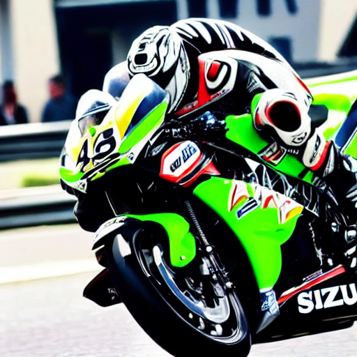 Stable Diffusion prompt: Photo of a motorcycle racer, - PromptHero