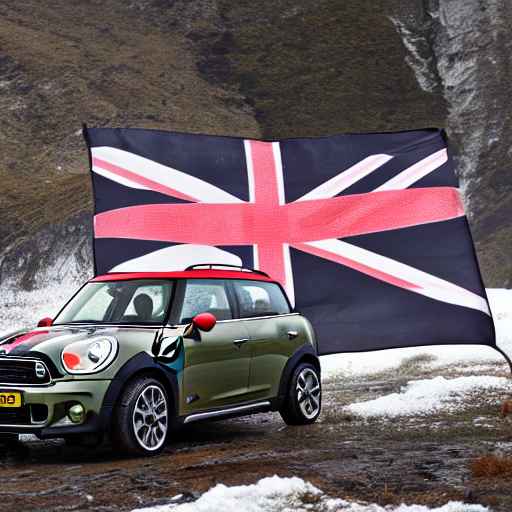 Stable Diffusion prompt: mini, countryman, tread wheels, - PromptHero