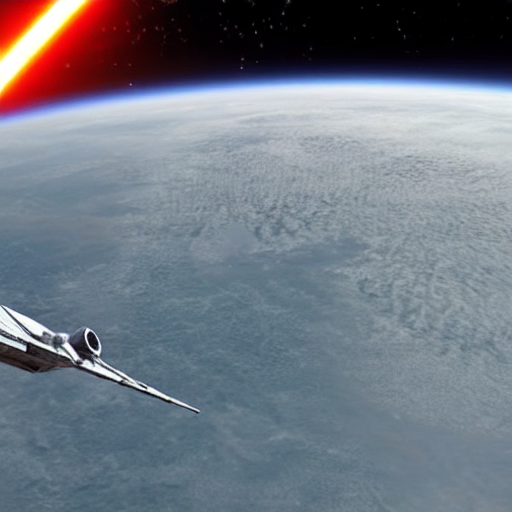 Stable Diffusion prompt: pilot view, starship firing - PromptHero