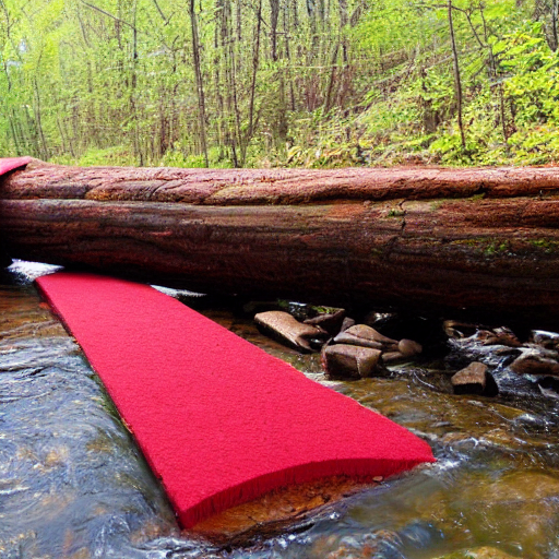 Stable Diffusion prompt: A wooden log dam, made out of - PromptHero