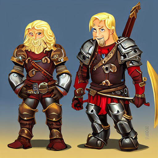 Stable Diffusion prompt: old human male paladin, happy, - PromptHero