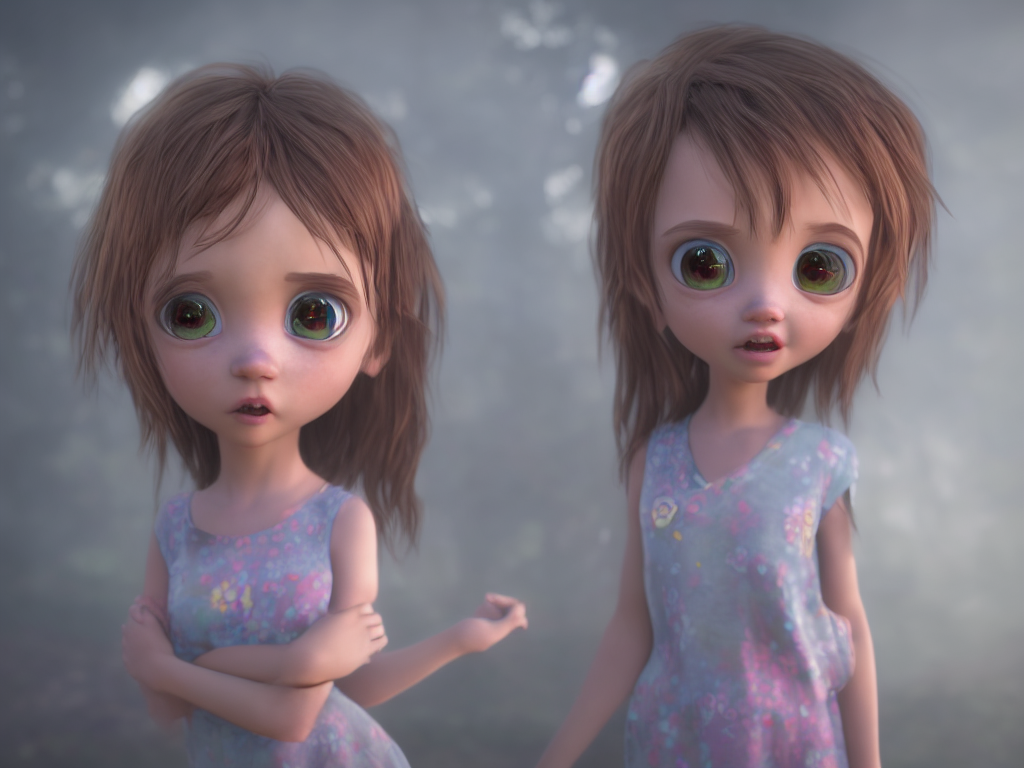 Stable Diffusion prompt: Pixar style little girl, 4k, - PromptHero