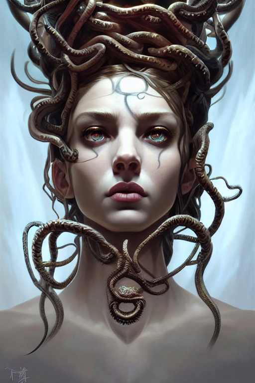 Stable Diffusion prompt: symmetry!! portrait of medusa in - PromptHero