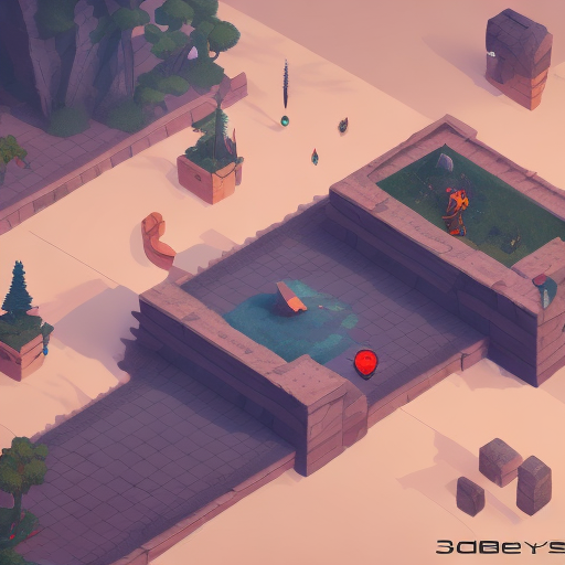 Openjourney prompt: 3d isometric, level design, forest, - PromptHero