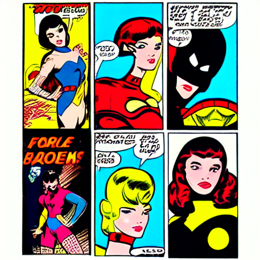 Stable Diffusion prompt: comic book style, girl, all blue - PromptHero
