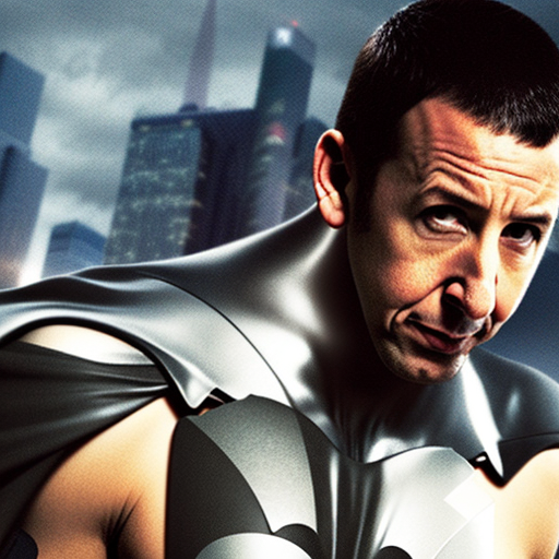 Openjourney prompt: Adam Sandler as Batman - PromptHero
