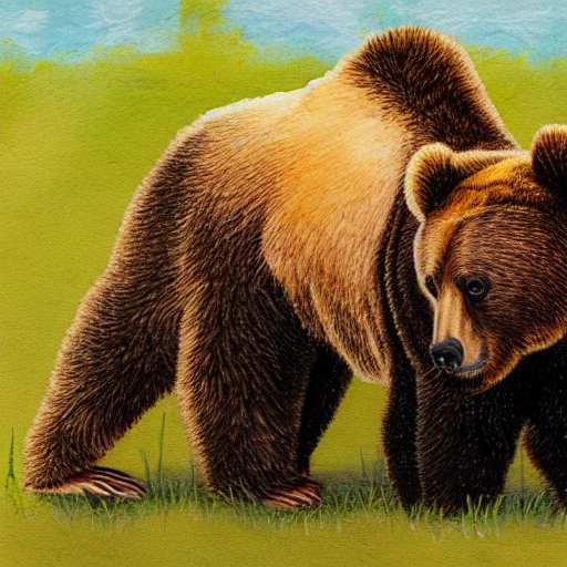 Stable Diffusion prompt: Bear and apple - PromptHero