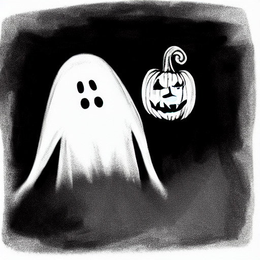 Stable Diffusion prompt: a very friendly ghost, holding a - PromptHero