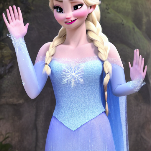 Stable Diffusion prompt: Elsa, full body visible, visible - PromptHero