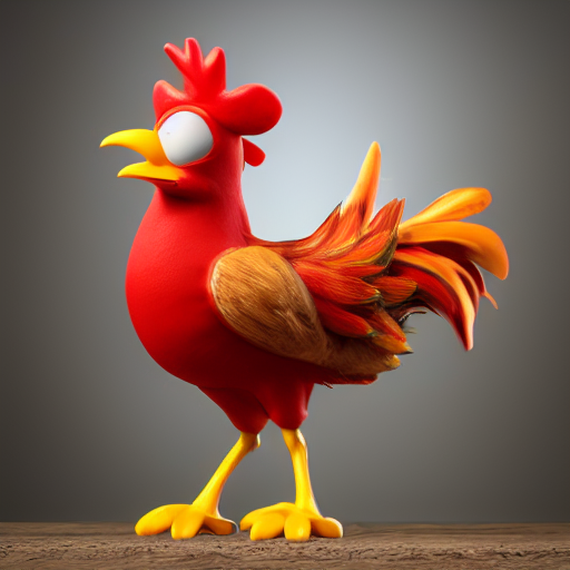 Stable Diffusion prompt: Pixar style little rooster, 4k, - PromptHero