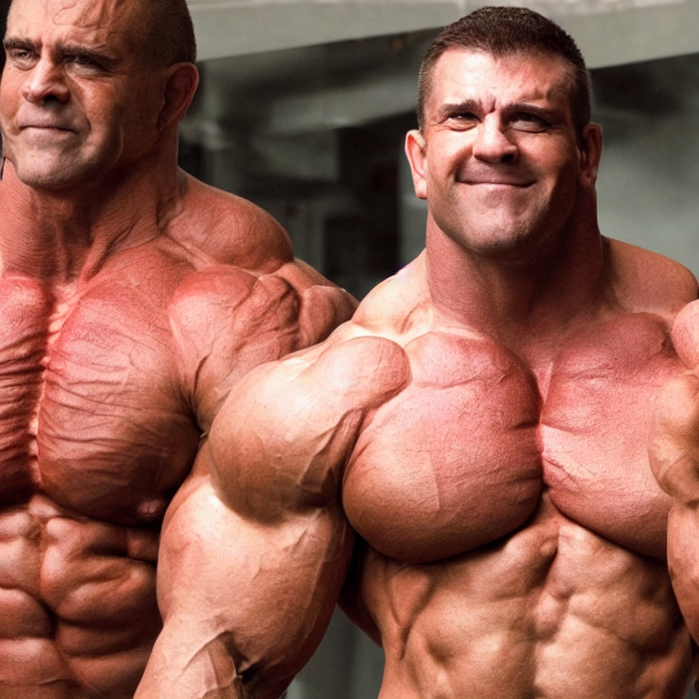 Stable Diffusion prompt: a big muscle man with a thick - PromptHero