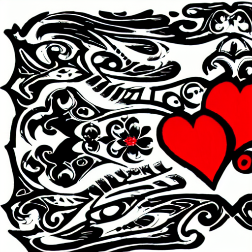 Stable Diffusion prompt: Ed Hardy logo with white - PromptHero