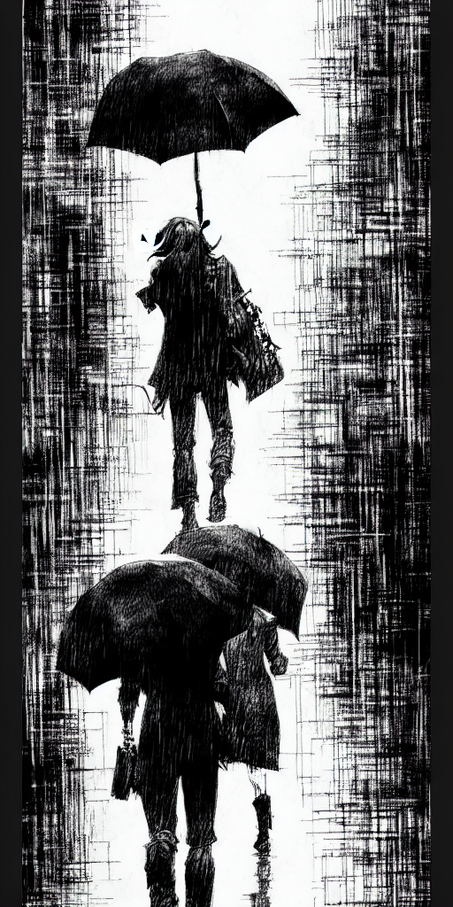 Stable Diffusion prompt: Drawing of cursed poets in the - PromptHero