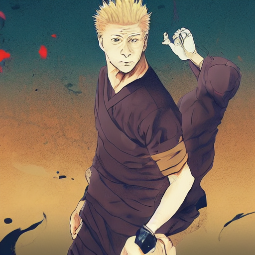 Stable Diffusion prompt: fall down, satoru gojo, Jujutsu - PromptHero