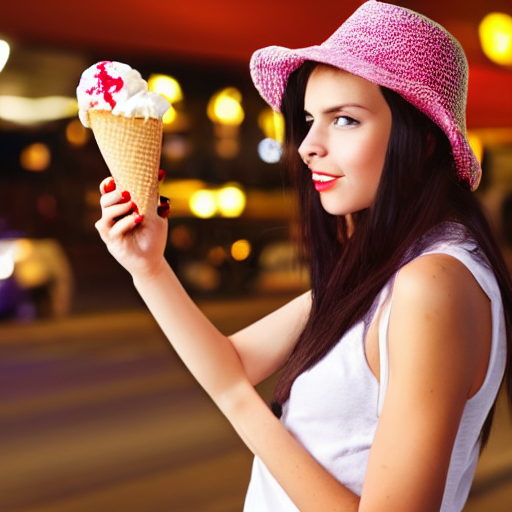 Stable Diffusion prompt: beautiful girl with a hat, and - PromptHero