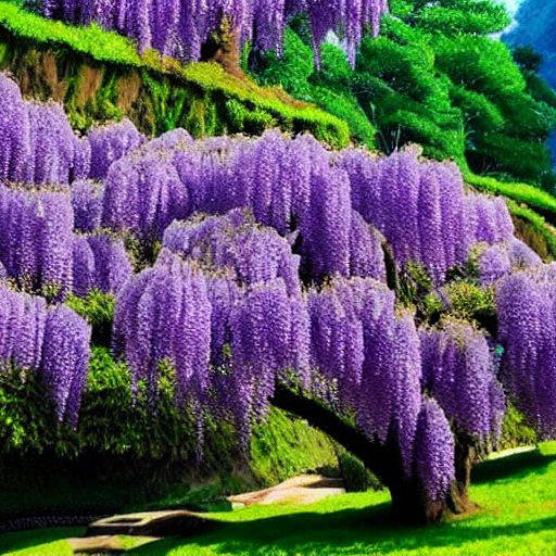 Stable Diffusion prompt: purple wisteria flower tree lush - PromptHero