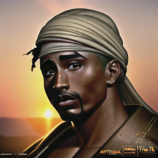 Anything prompt: photo of a ultra realistic tupac, - PromptHero