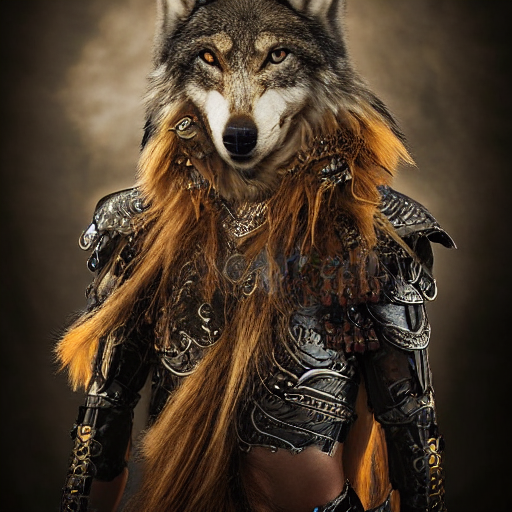Stable Diffusion prompt: anthropomorphic wolf warrior - PromptHero