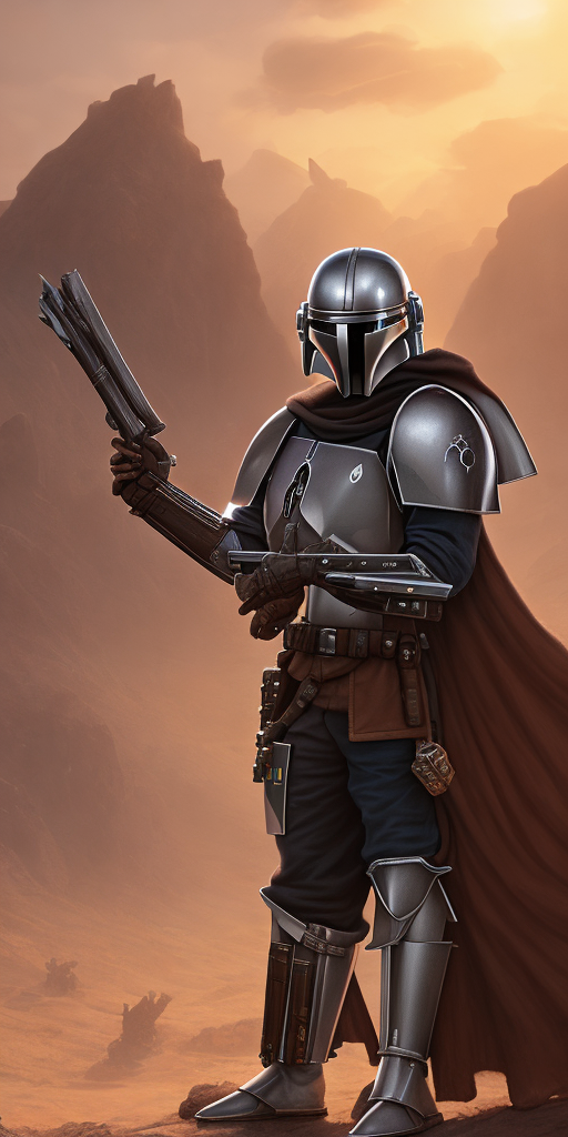 Openjourney prompt: a medieval fantasy mandalorian in the - PromptHero