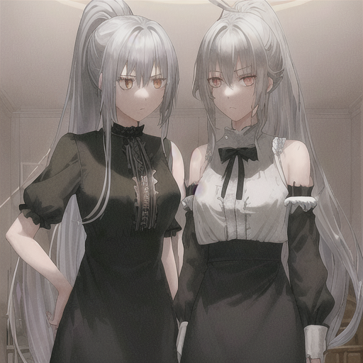 Anything prompt: (((2 girls))),ray tracing, (dim light), - PromptHero