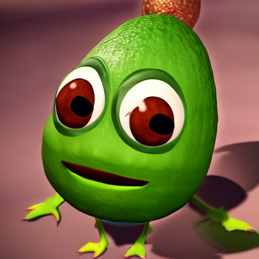 Stable Diffusion prompt: avocado monster, cartoon like, - PromptHero