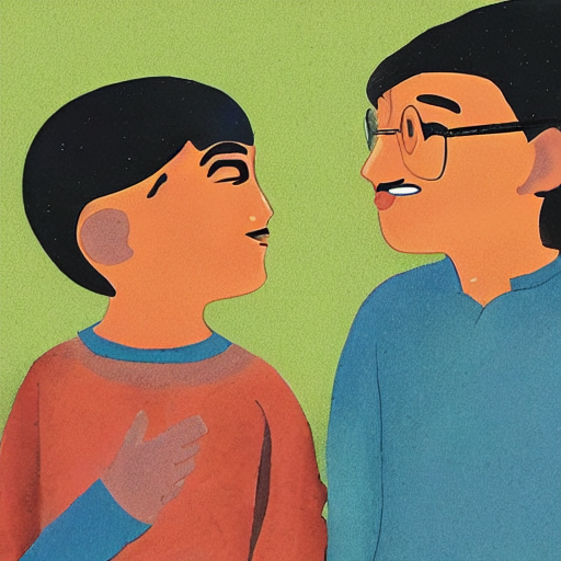 Stable Diffusion prompt: A comic book illustration of boy - PromptHero