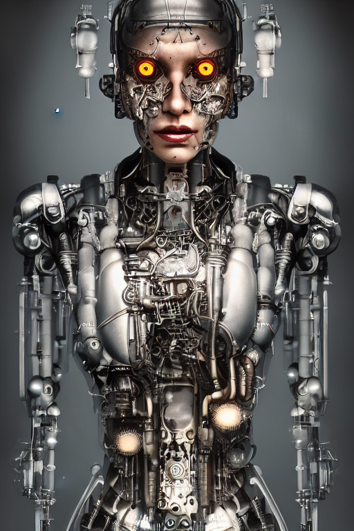 Stable Diffusion prompt: full body cyborg| full-length - PromptHero