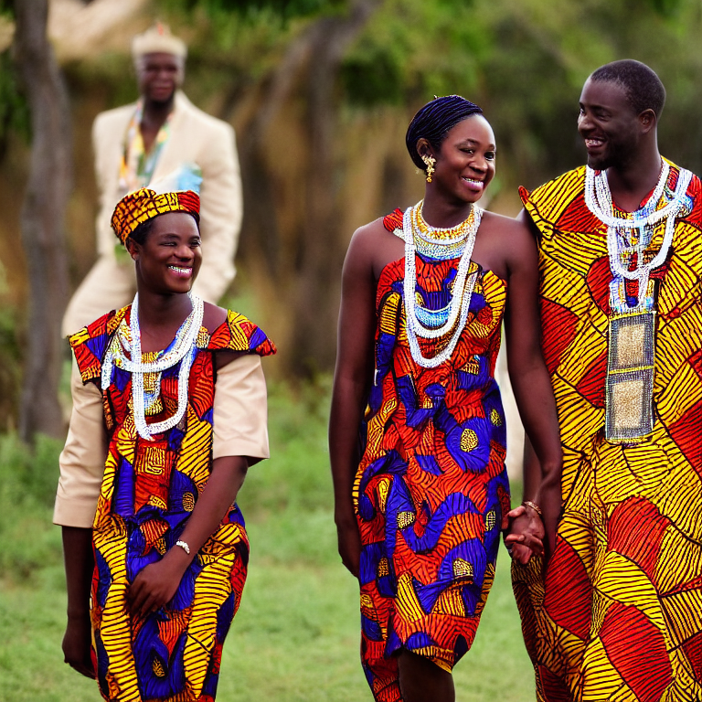 Stable Diffusion prompt: African prince and princess, - PromptHero