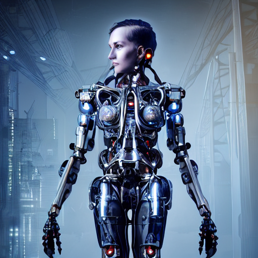 Stable Diffusion prompt: full body cyborg full-length - PromptHero