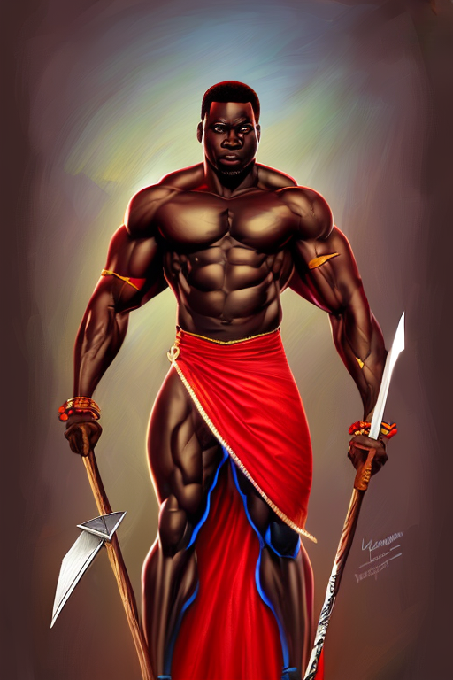Redshift Diffusion prompt: west African superhero, very - PromptHero