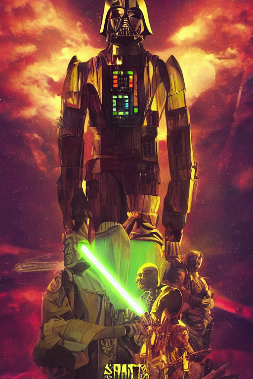 Stable Diffusion prompt: Movie poster with text, "CORN - PromptHero