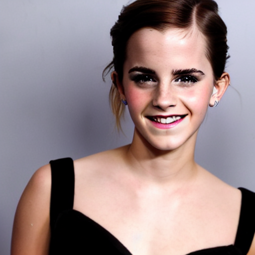 Stable Diffusion prompt: a young Emma Watson smiling, - PromptHero