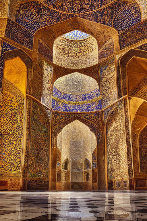 Stable Diffusion prompt: Isfahan architecture interior, - PromptHero