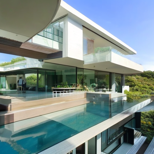 Openjourney prompt: house on hill, modern, facing the - PromptHero