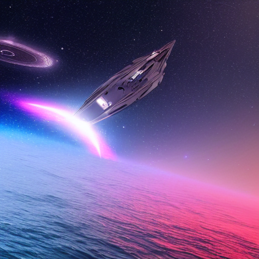 Stable Diffusion prompt: spaceship sailing in andromeda - PromptHero