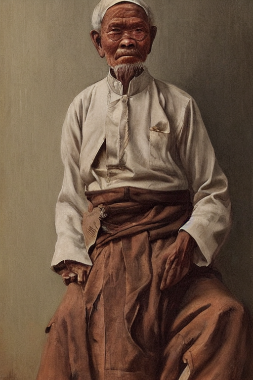 Stable Diffusion prompt: a portrait of an old malay - PromptHero